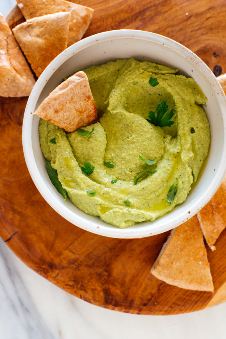 Green Goddess Hummus Recipe - Cookie and Kate