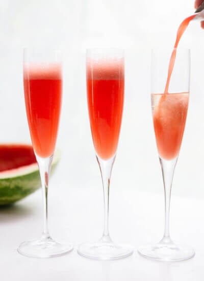 Watermelon Mimosas - Cookie and Kate