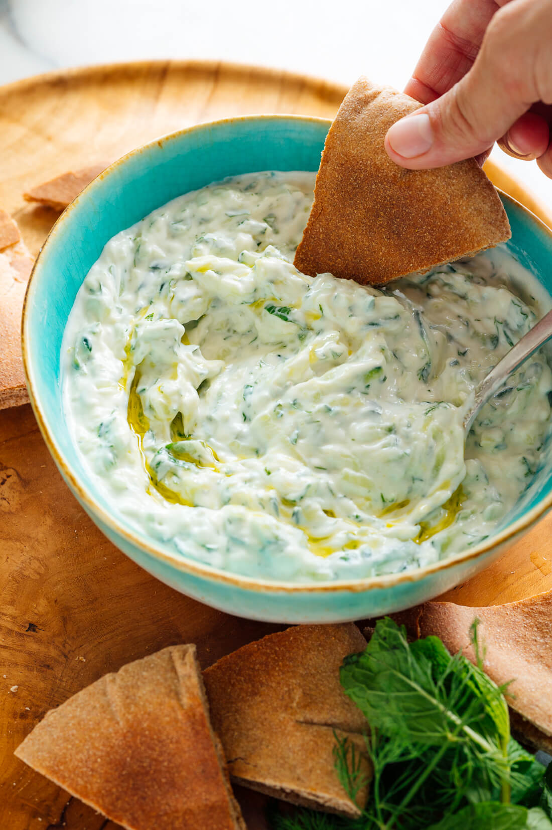 Tzatziki Recipe Greek Cucumber Yogurt Sauce Cookie And Kate