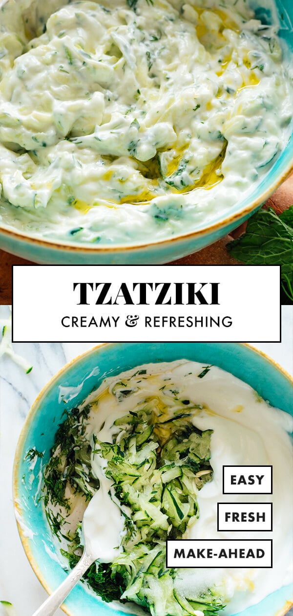 Tzatziki Recipe (Greek Cucumber Yogurt Sauce) - Cookie and Kate
