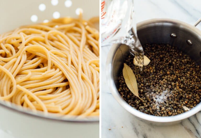 Hearty Spaghetti with Lentils & Marinara Sauce - Cookie and Kate