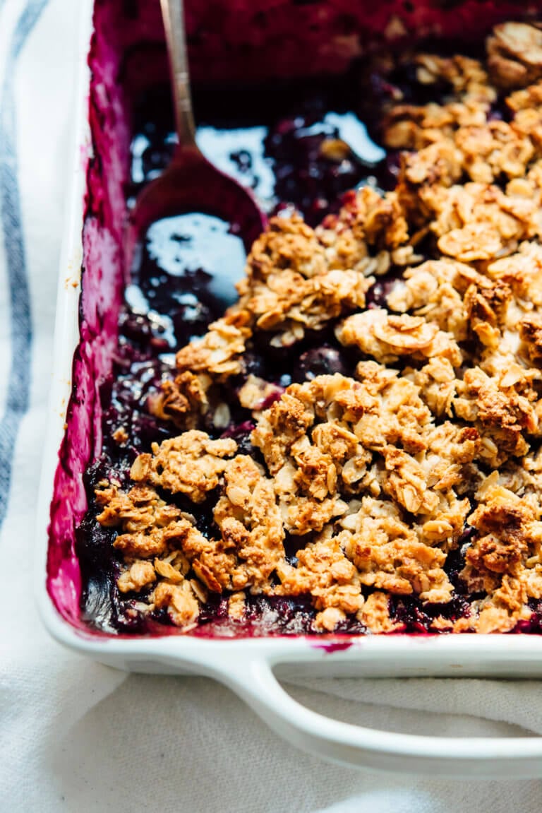 Blueberry Almond Crisp Recipe - Cookie and Kate