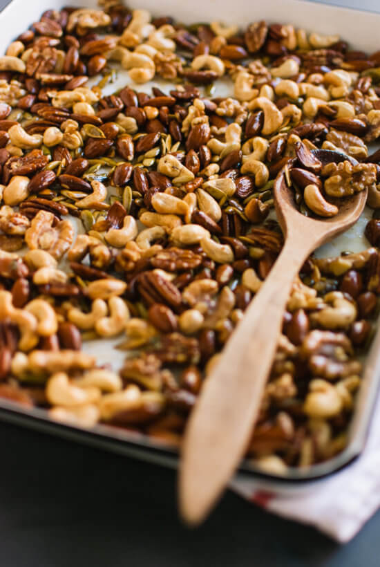 Rosemary Roasted Nuts Recipe - Cookie and Kate