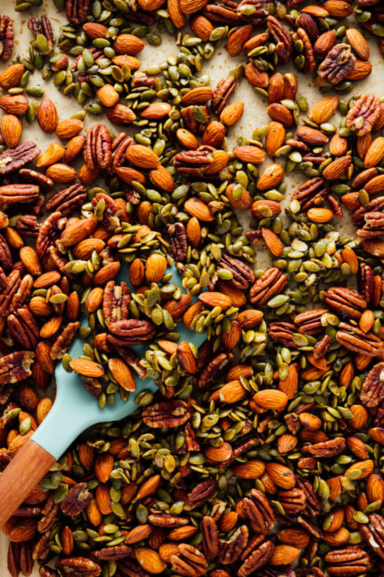 Sweet & Spicy Roasted Party Nuts Recipe - Cookie and Kate