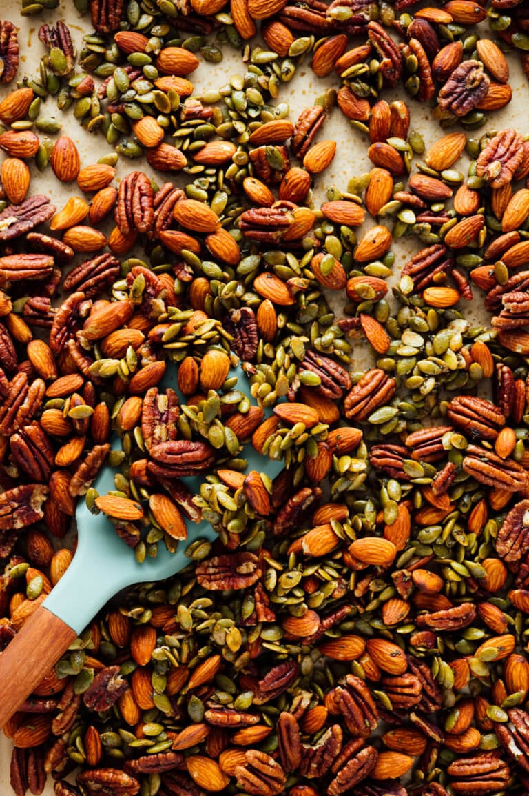 Sweet & Spicy Roasted Party Nuts Recipe - Cookie and Kate