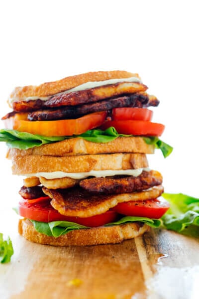 Vegetarian "BLT" Sandwich Recipe - Cookie and Kate