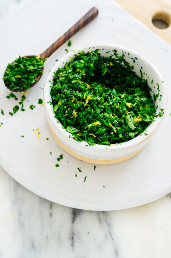 Gremolata Recipe (Italian Parsley Condiment) - Cookie and Kate