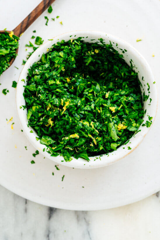 Gremolata Recipe (Italian Parsley Condiment) - Cookie and Kate