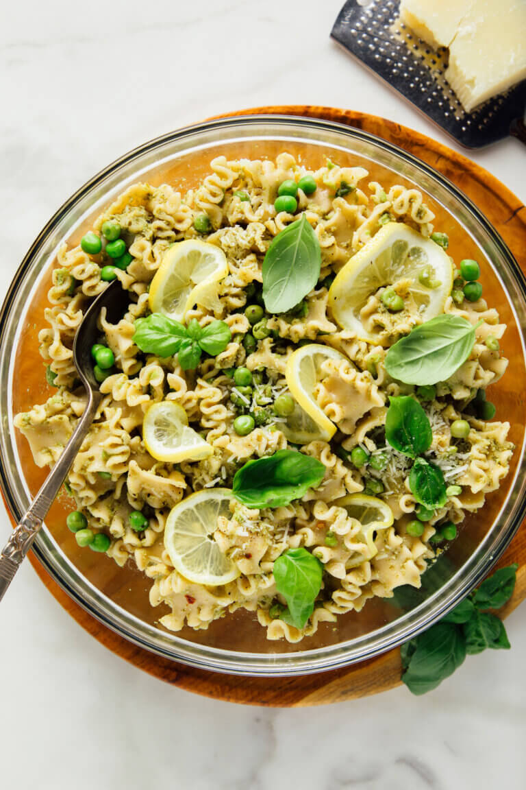 Pasta with Peas and Pesto Recipe - Cookie and Kate