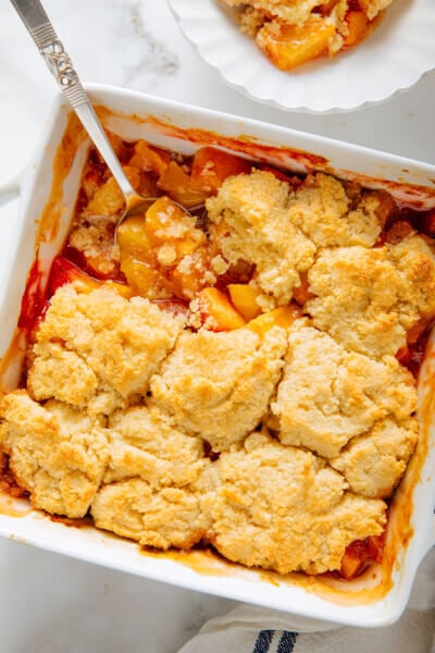 Peach Cobbler with Almond Topping - Cookie and Kate