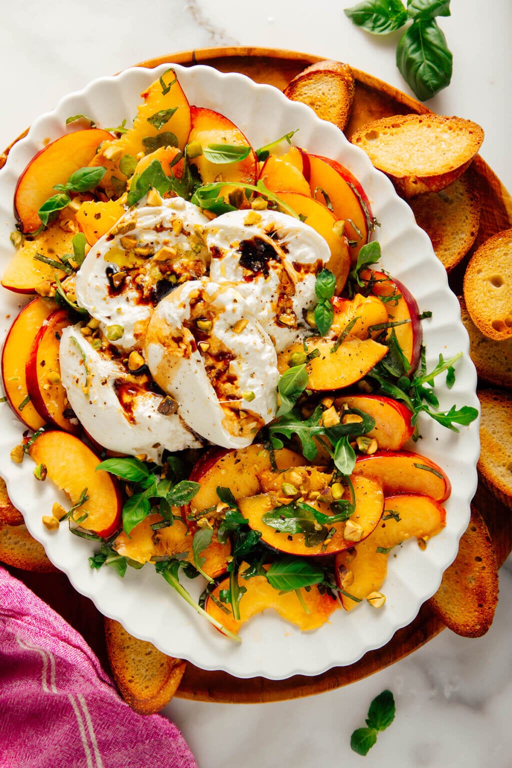 Peach and Burrata Salad - Cookie and Kate